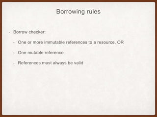 Introduction to Rust - Admios ALTalk Nov 2018 | PPT