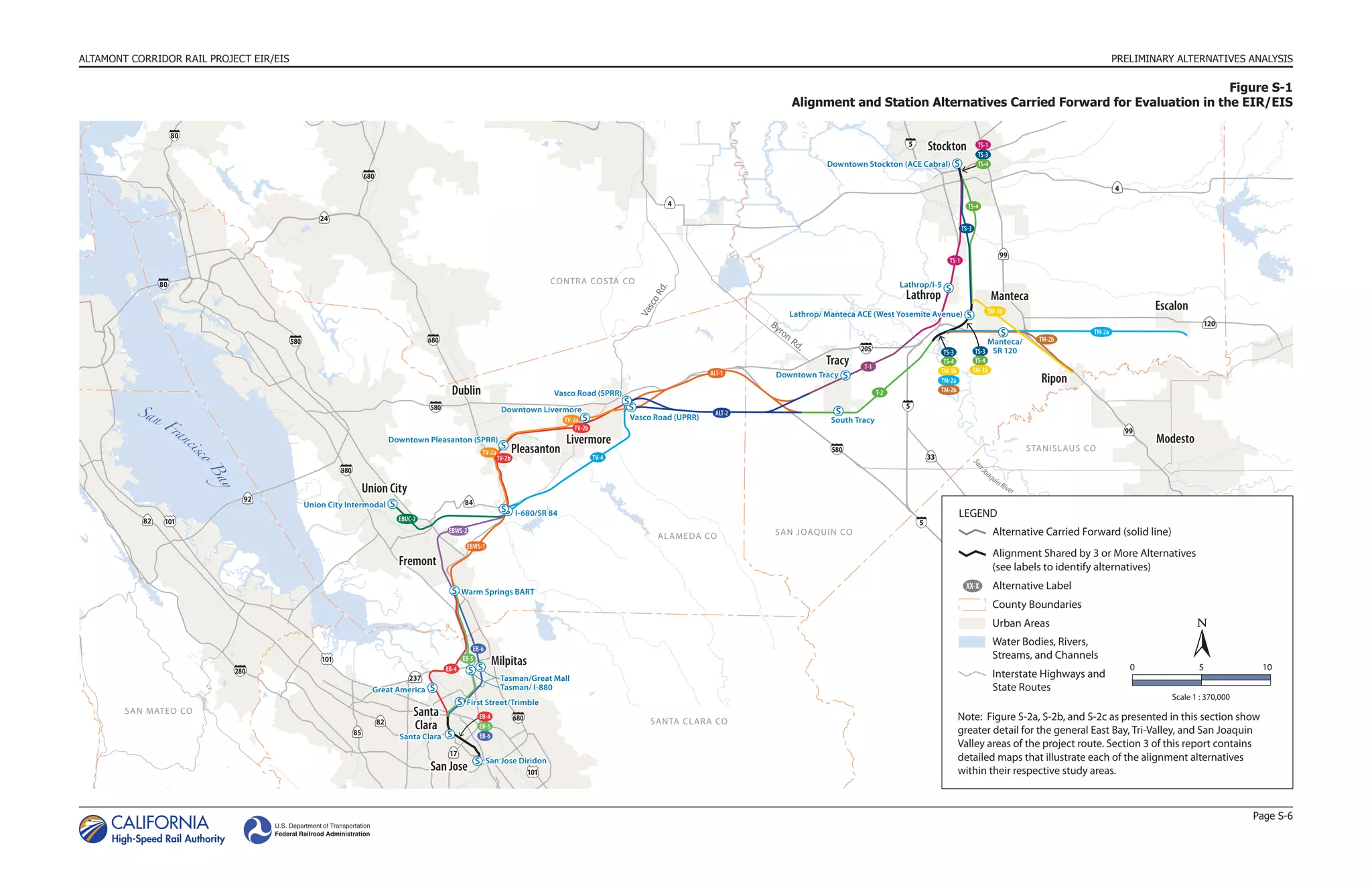 Altamont corridor rail project preliminary aa executive summary | PDF ...