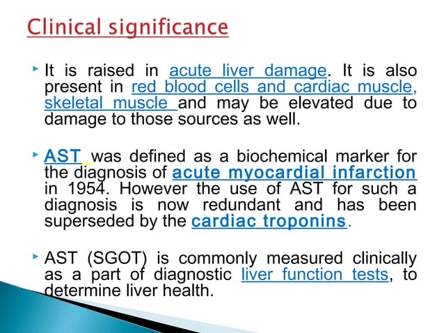 Alt And Ast Role In Liver Disorder Ppt