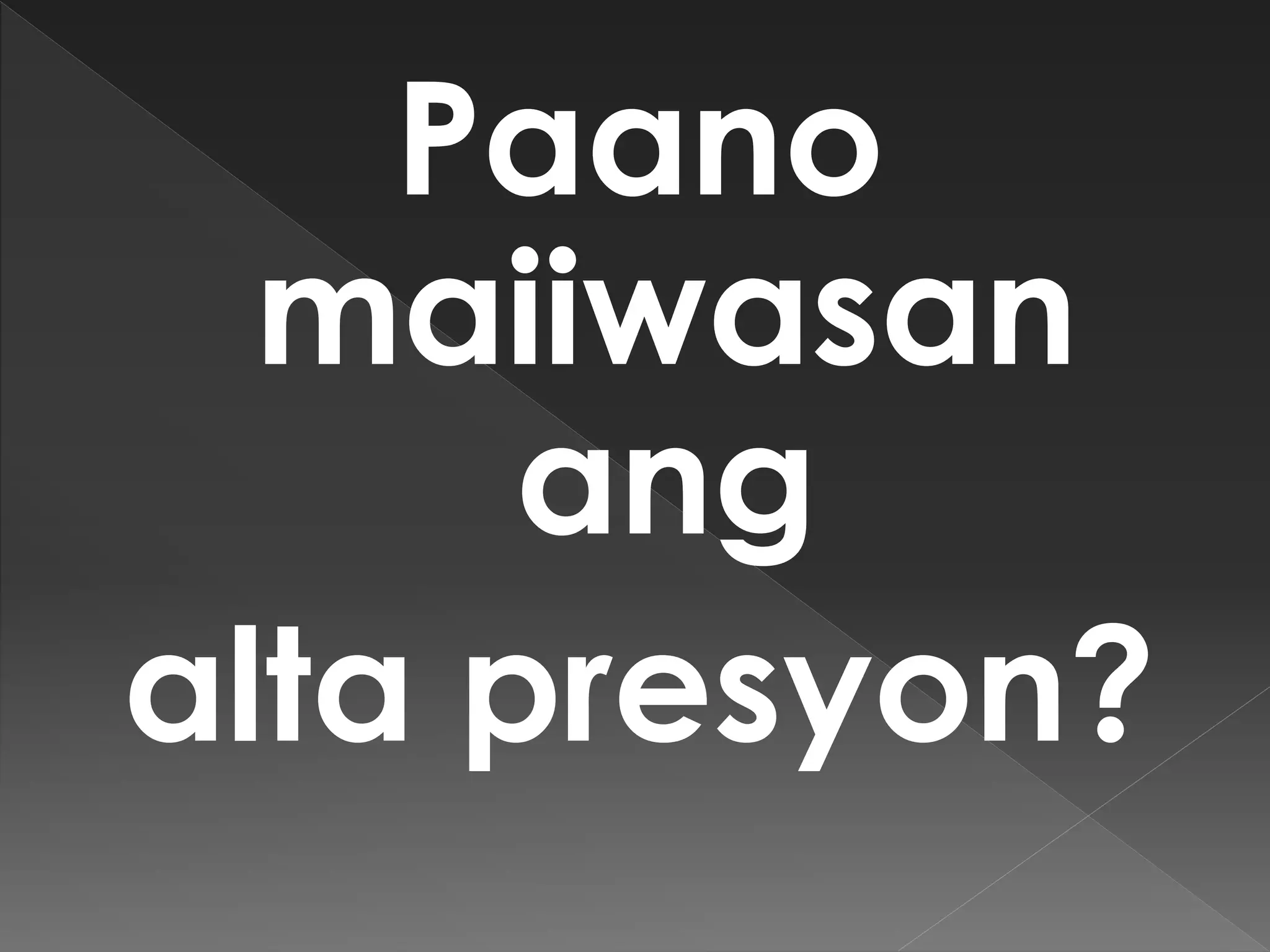 Altapresyon | PPTX