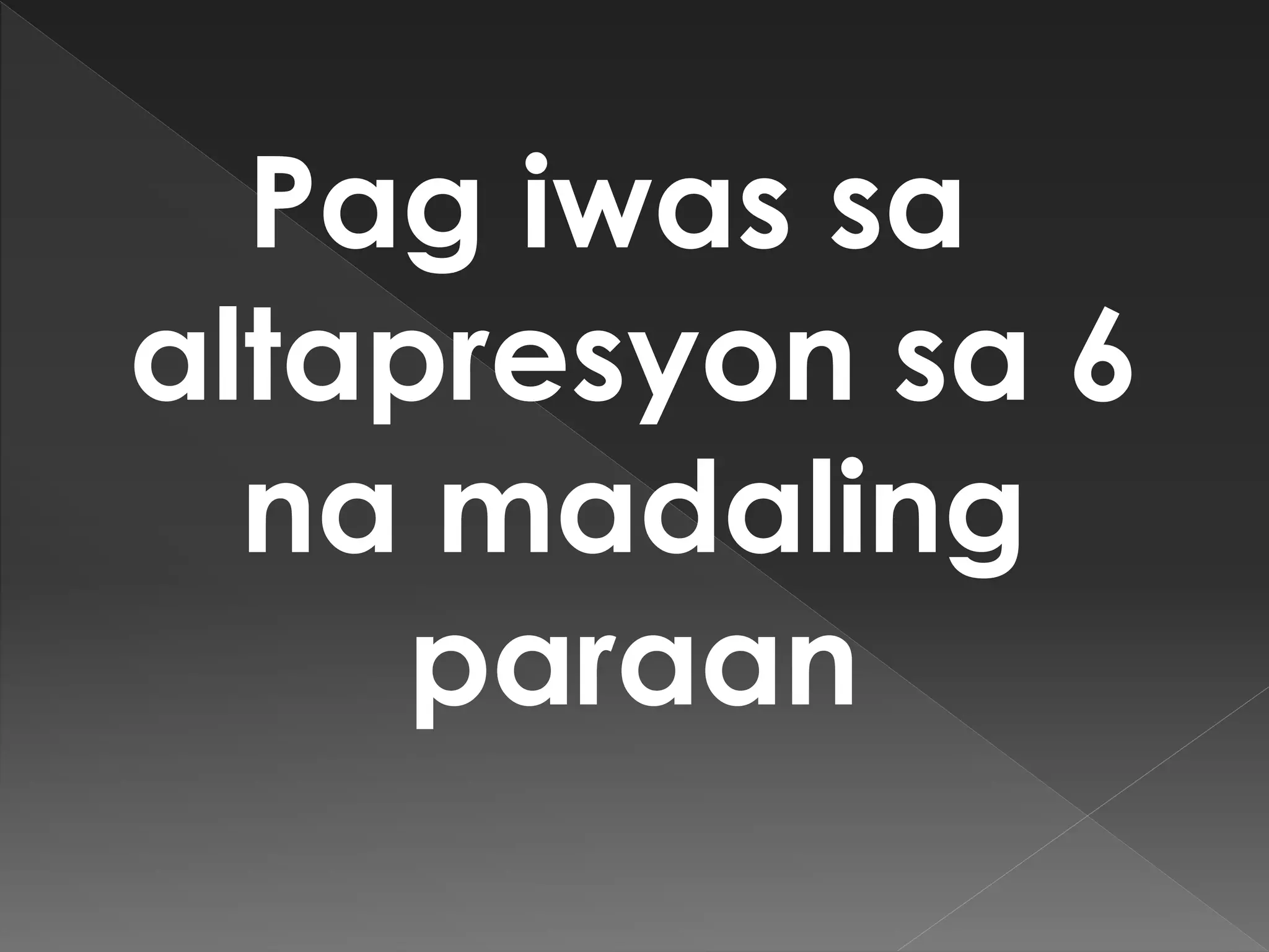 Altapresyon | PPTX