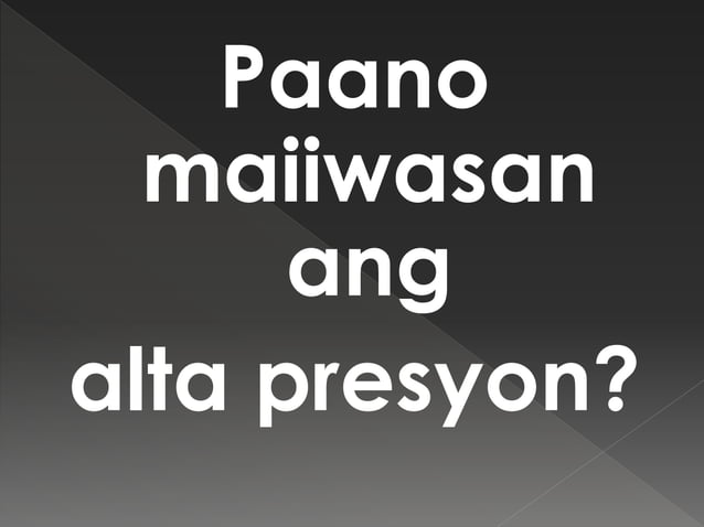 Altapresyon | PPTX