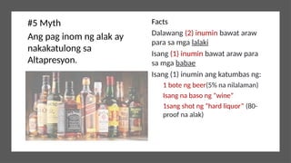 ALTAPRESYon management adults guidelines tagalog | PPTX