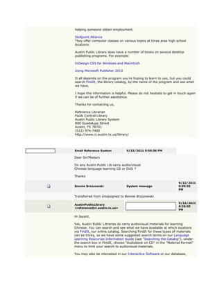 Reference Question Examples | DOCX