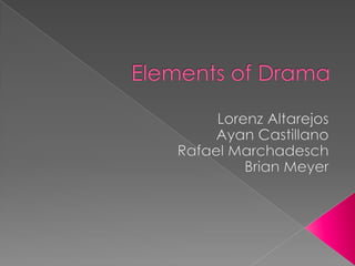 Elements of Drama | PPT | Free Download