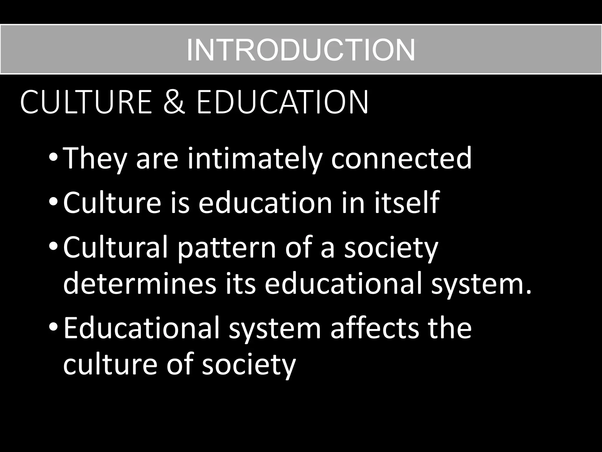 Educational Implications of Culture & Society | PPTX