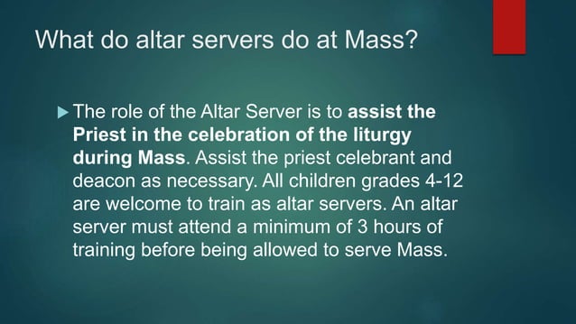 Altar server.pptx by: Jose Pauya Jr. | PPTX