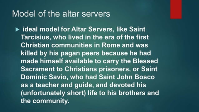 Altar server.pptx by: Jose Pauya Jr. | PPTX