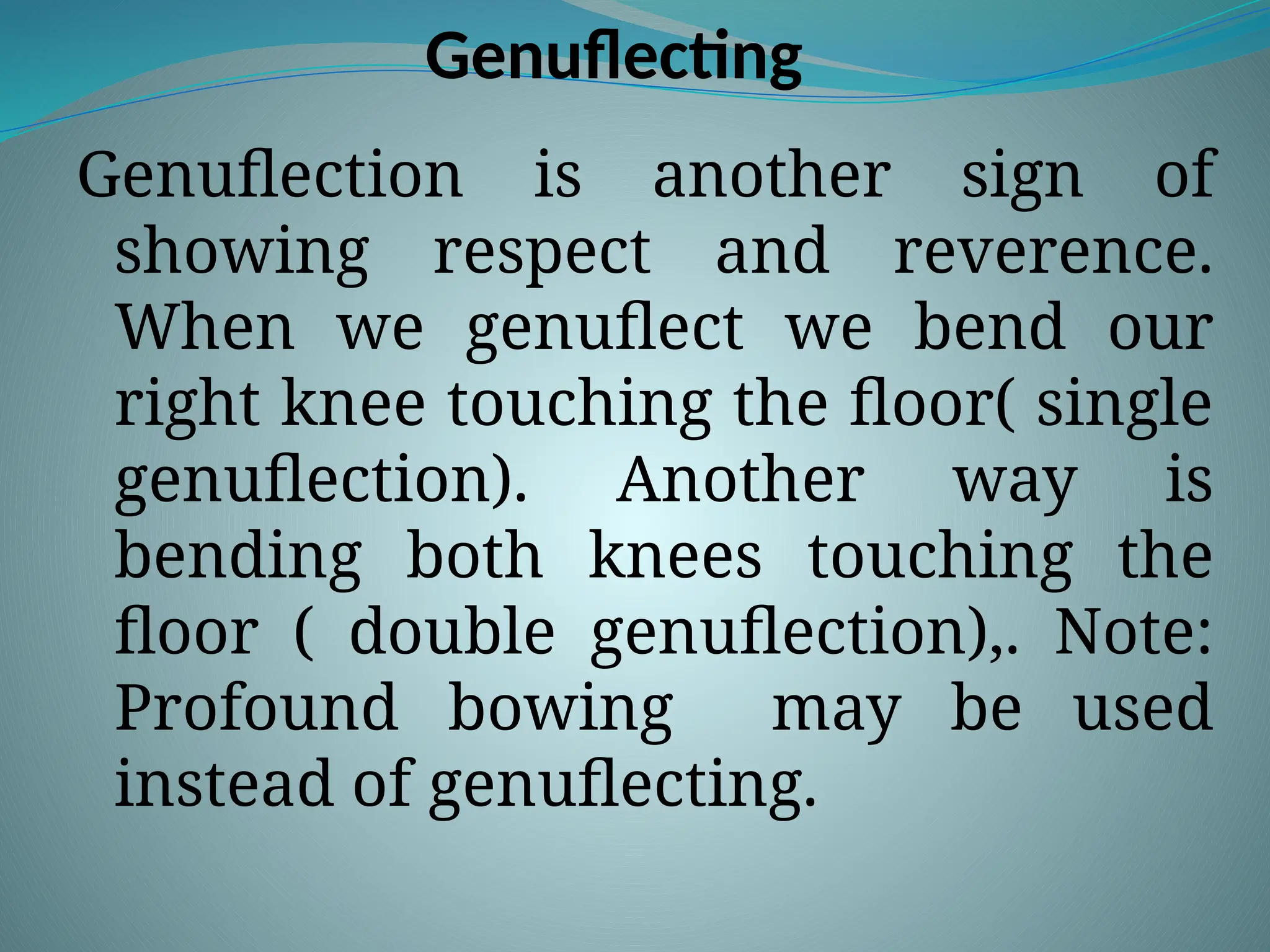 Procedures in Serving (Formation Rites of Altar Server) | PPTX