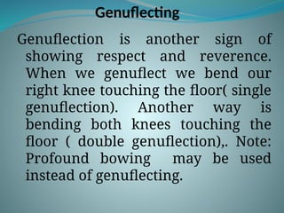 Procedures in Serving (Formation Rites of Altar Server) | PPTX