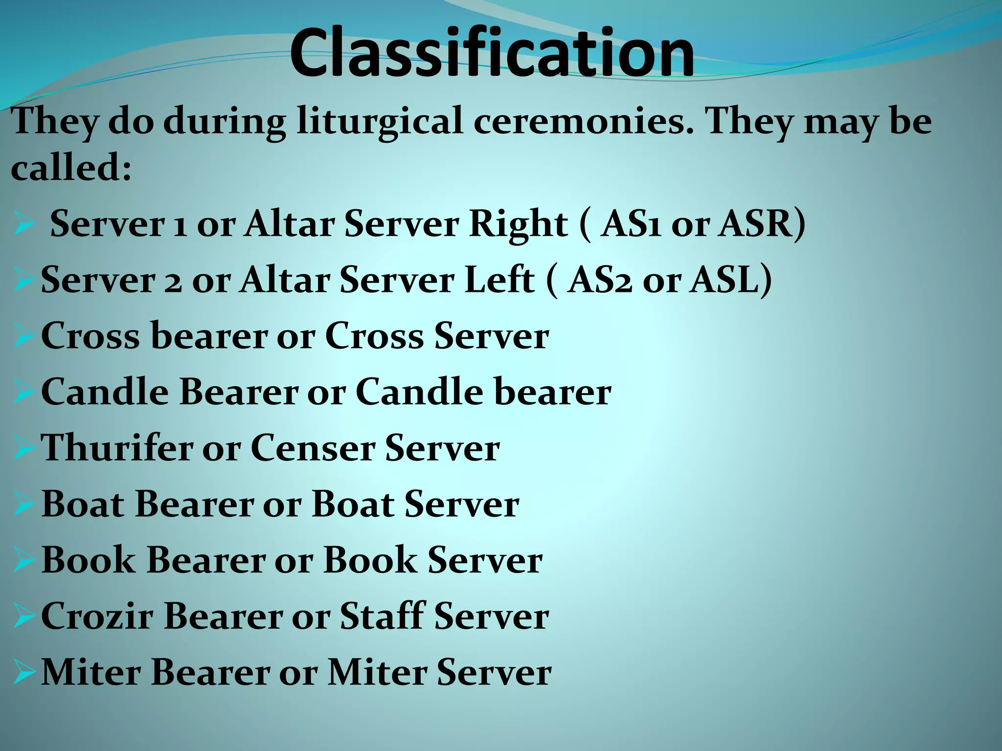 Altar server seminar | PPTX | Christianity | Religion & Spirituality