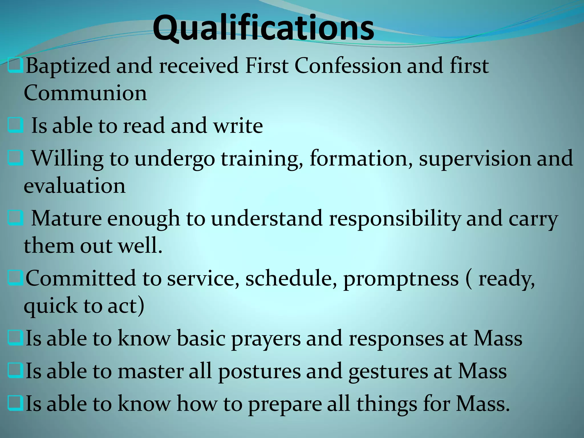 Altar server seminar | PPTX | Christianity | Religion & Spirituality