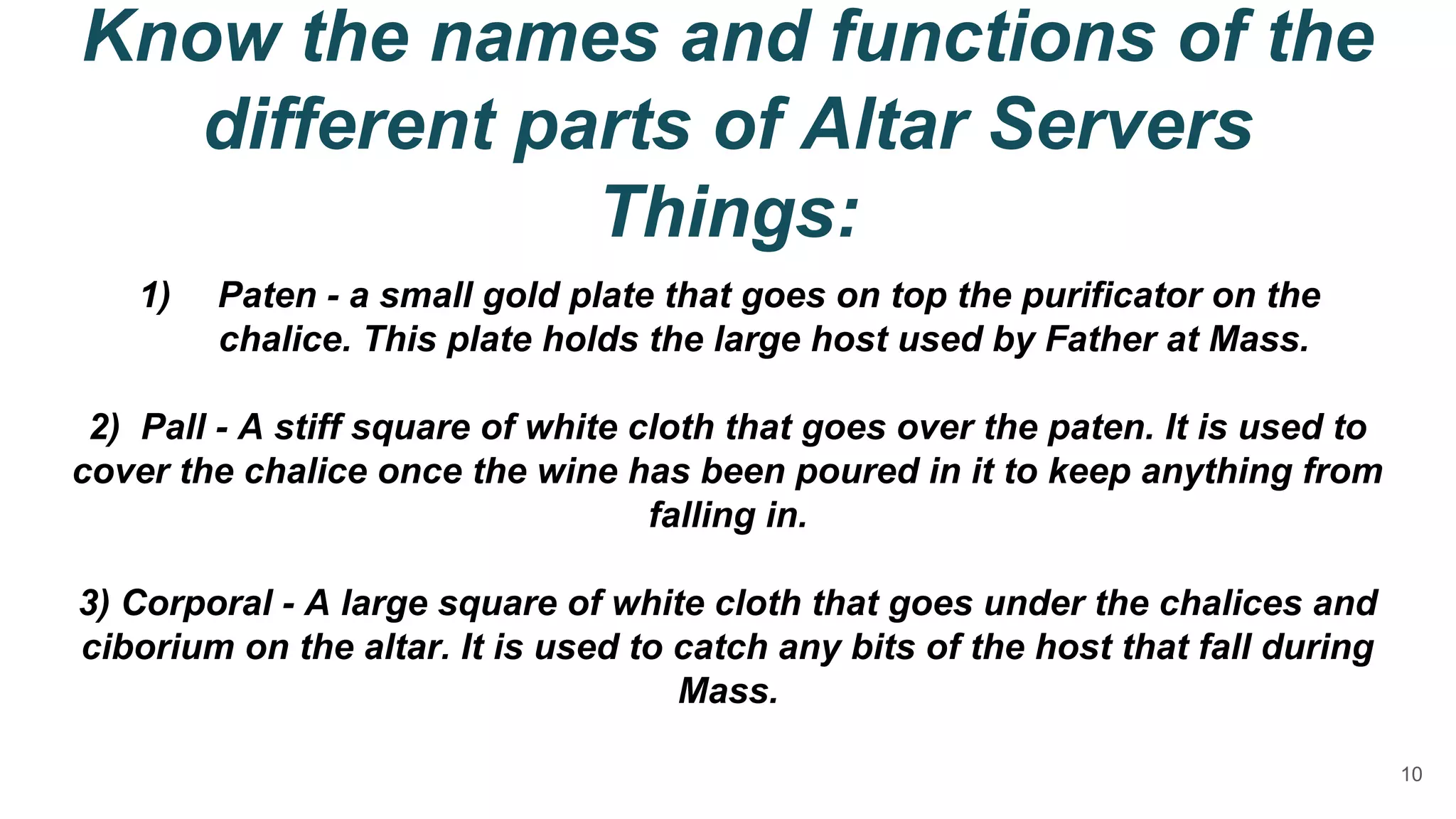 Altar Servers | PDF