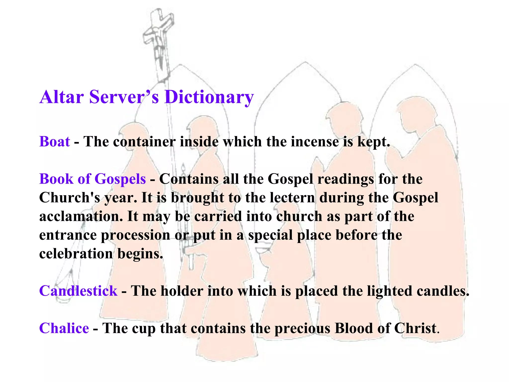 Altar Server Training St Joseph Parish | PPT