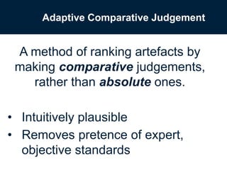 From a thousand learners to a thousand markers: Scaling peer feedback with Adaptive Comparative ...