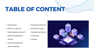 Altcoin Development Service | PPT