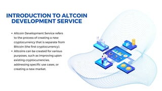 Altcoin Development Service | PPT