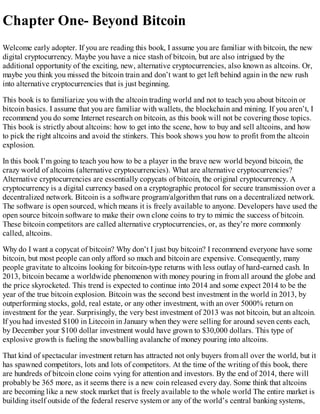 Altcoins an alternative currency primer | PDF
