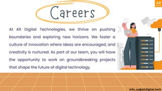 Alt digital technologies development services | PPT