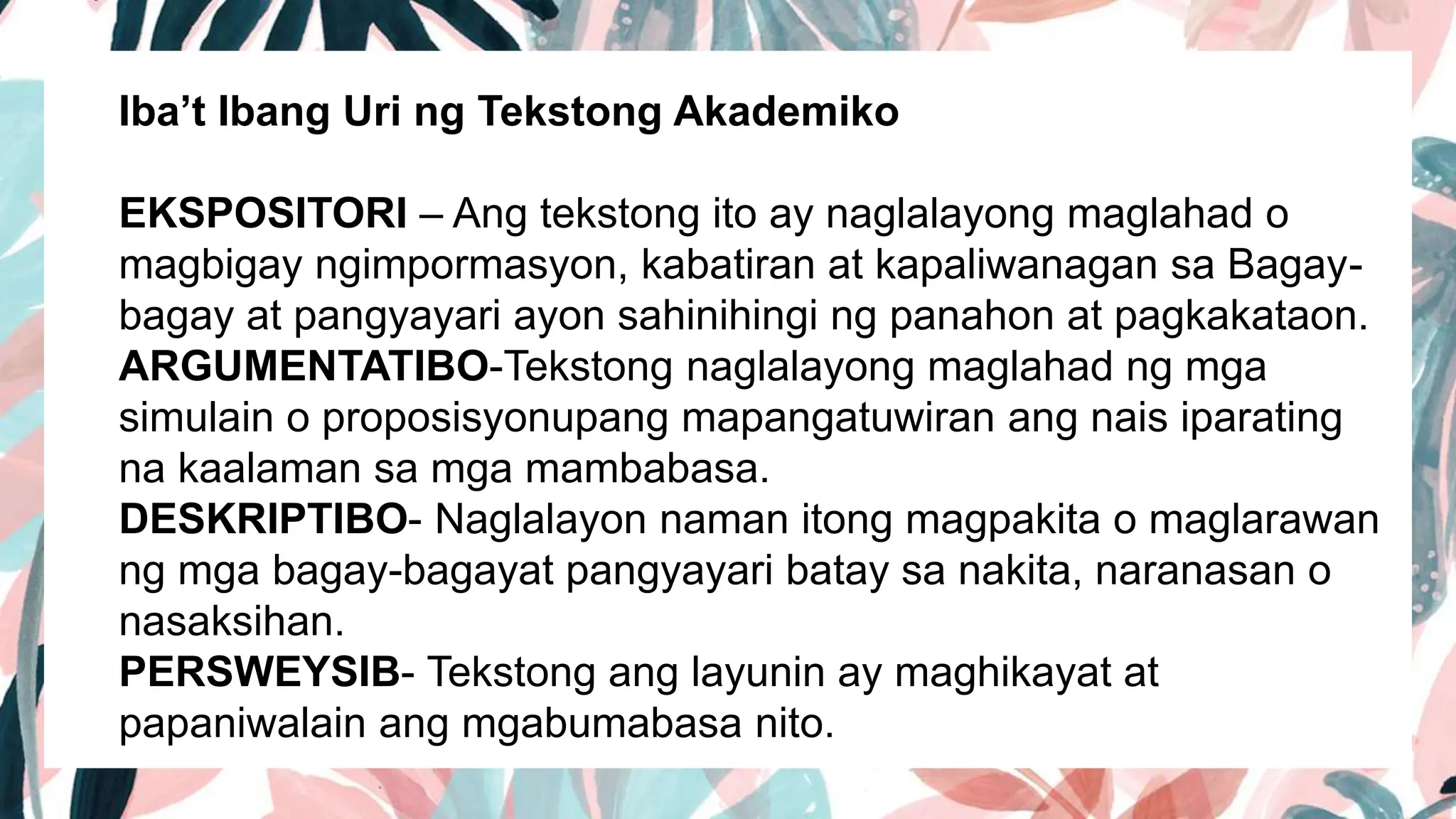 Altea Tekstong-Akademik.ppt. power point | PPT