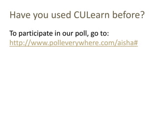 Introduction to Desire2Learn Workshop, Anderson Language Technology Center | PPT