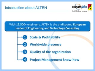 Alten calsoft labs corporate Info | PDF