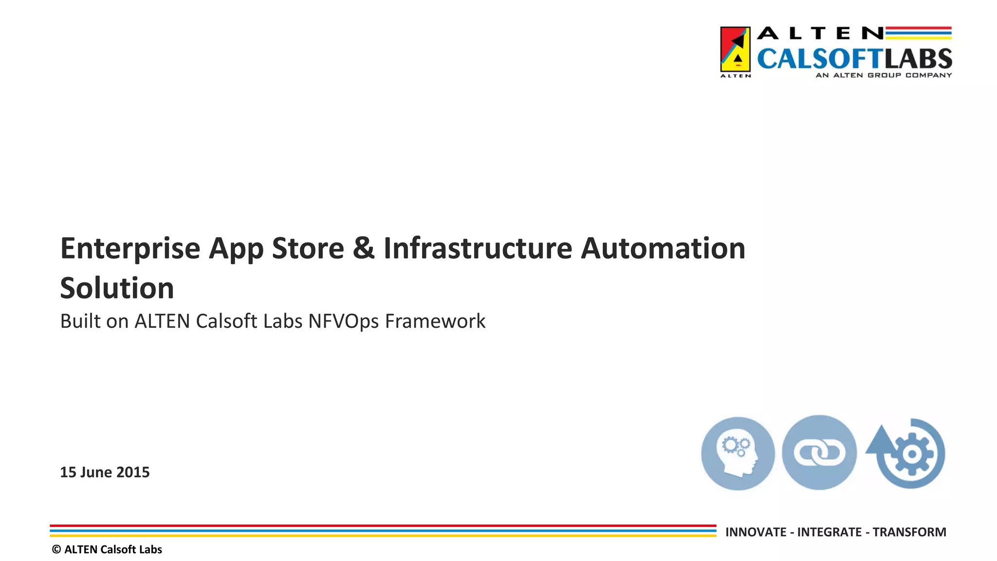 Alten calsoft labs enterprise app store framework | PDF