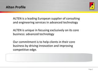 Alten DDA | PPT