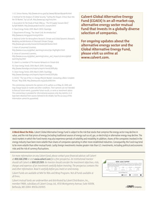 Calvert\'s Alternative Energy While Paper | PDF