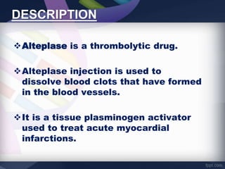 Alteplase | PPTX