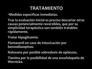 Alteraciones de la conciencia estupor y coma | PPT