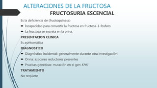 ALTERACIONES METABOLICAS DE LOS MONOSACARIDOS (FRUCTOSA)-1.pptx