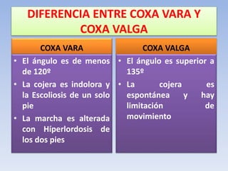 Alteraciones posturales de la cadera | PPTX
