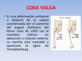 Alteraciones posturales de la cadera | PPTX