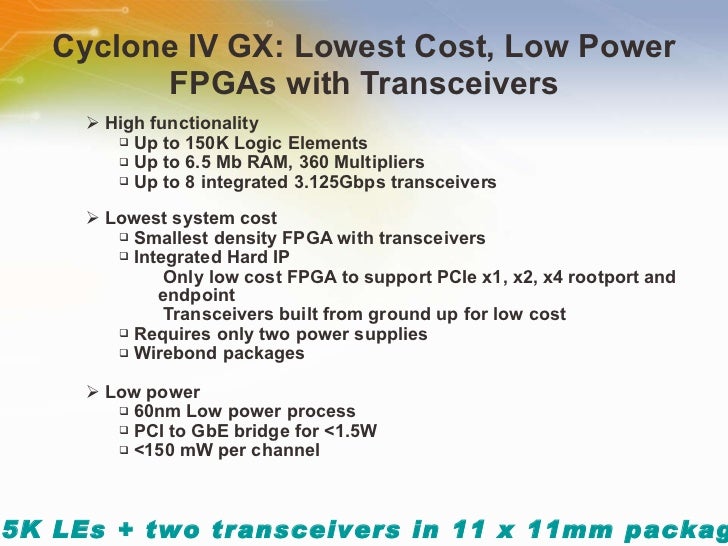 Cyclone IV FPGA Device