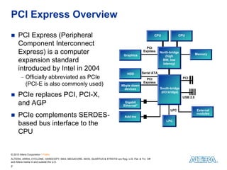 Creating Your Own PCI Express System Using FPGAs: Embedded World 2010 | PDF