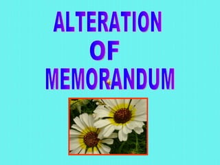Alteration Of Memorandom Of Association Company Law | PPT