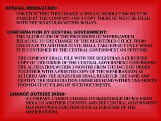 Alteration Of Memorandom Of Association Company Law | PPT