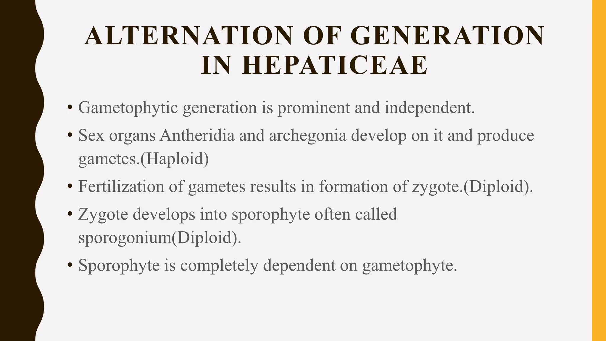 Alteration of generations in bryophytes | PPTX