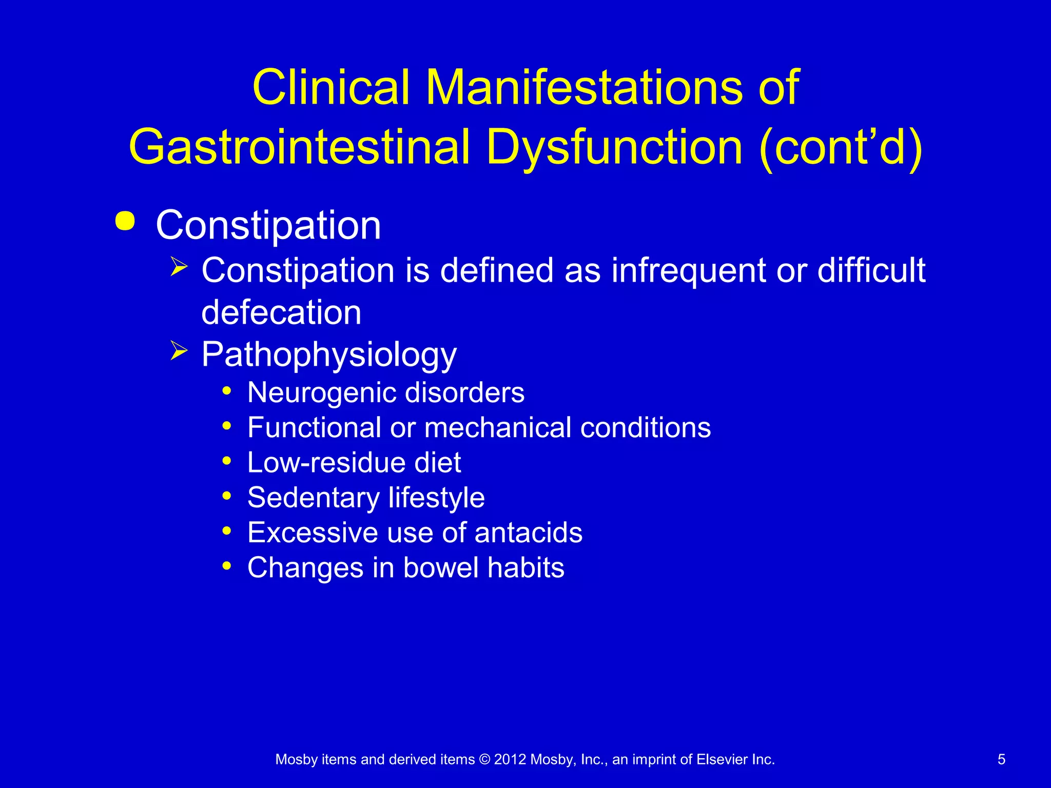 Alterations of the digestive function | PPT