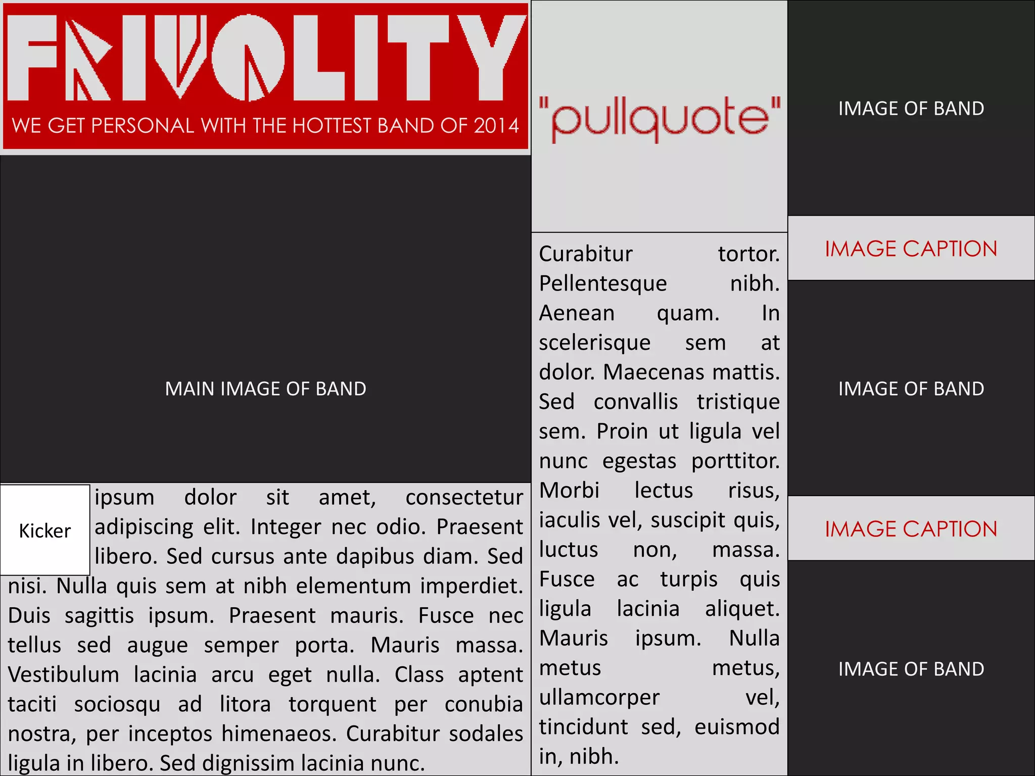 ALTER magazine double page spreads draft layouts | PPT