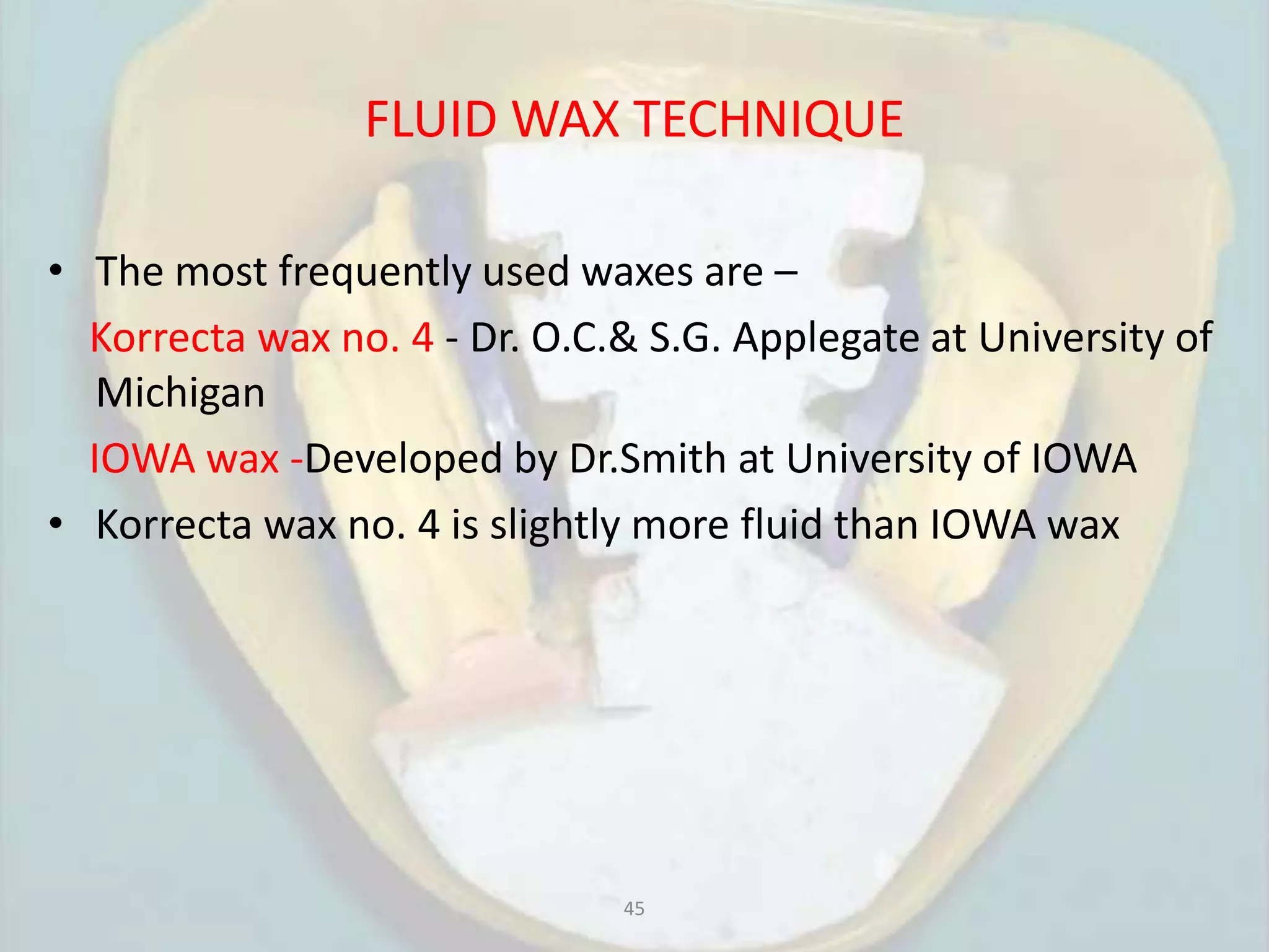 Altered casts technique | PPTX