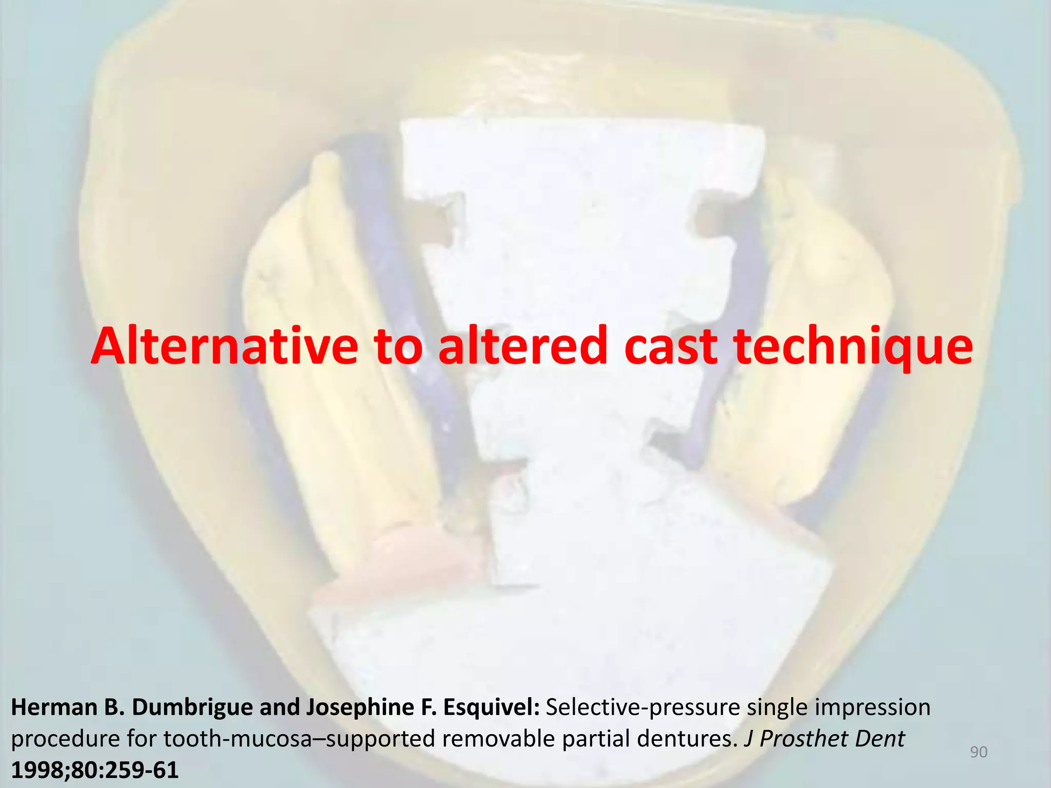 Altered casts technique | PPTX