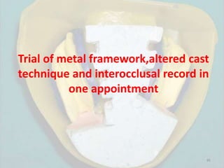 Altered casts technique | PPTX