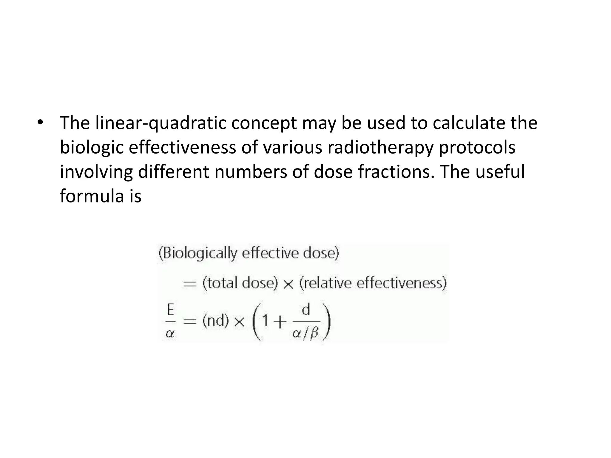 Altered fractionation schedules in radiation oncology | PPTX