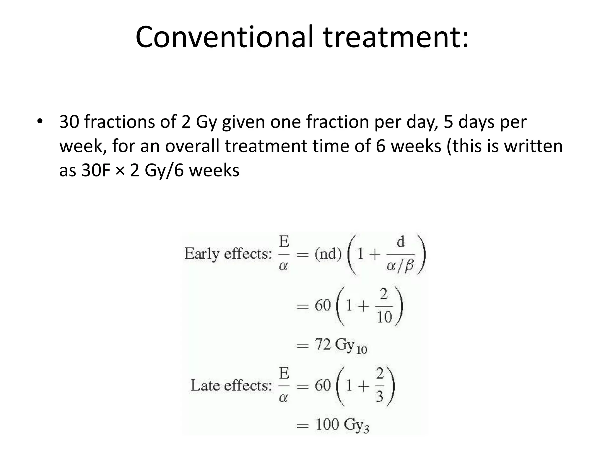 Altered fractionation schedules in radiation oncology | PPTX