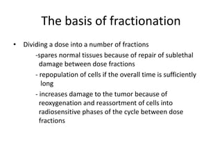 Altered fractionation schedules in radiation oncology | PPTX