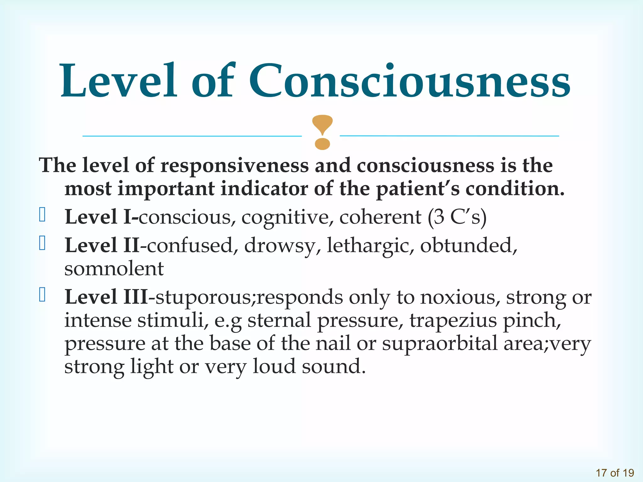 Altered Level of Consciousness | PPT