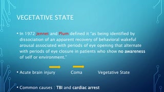 Altered consciousness, gcs, coma | PPTX