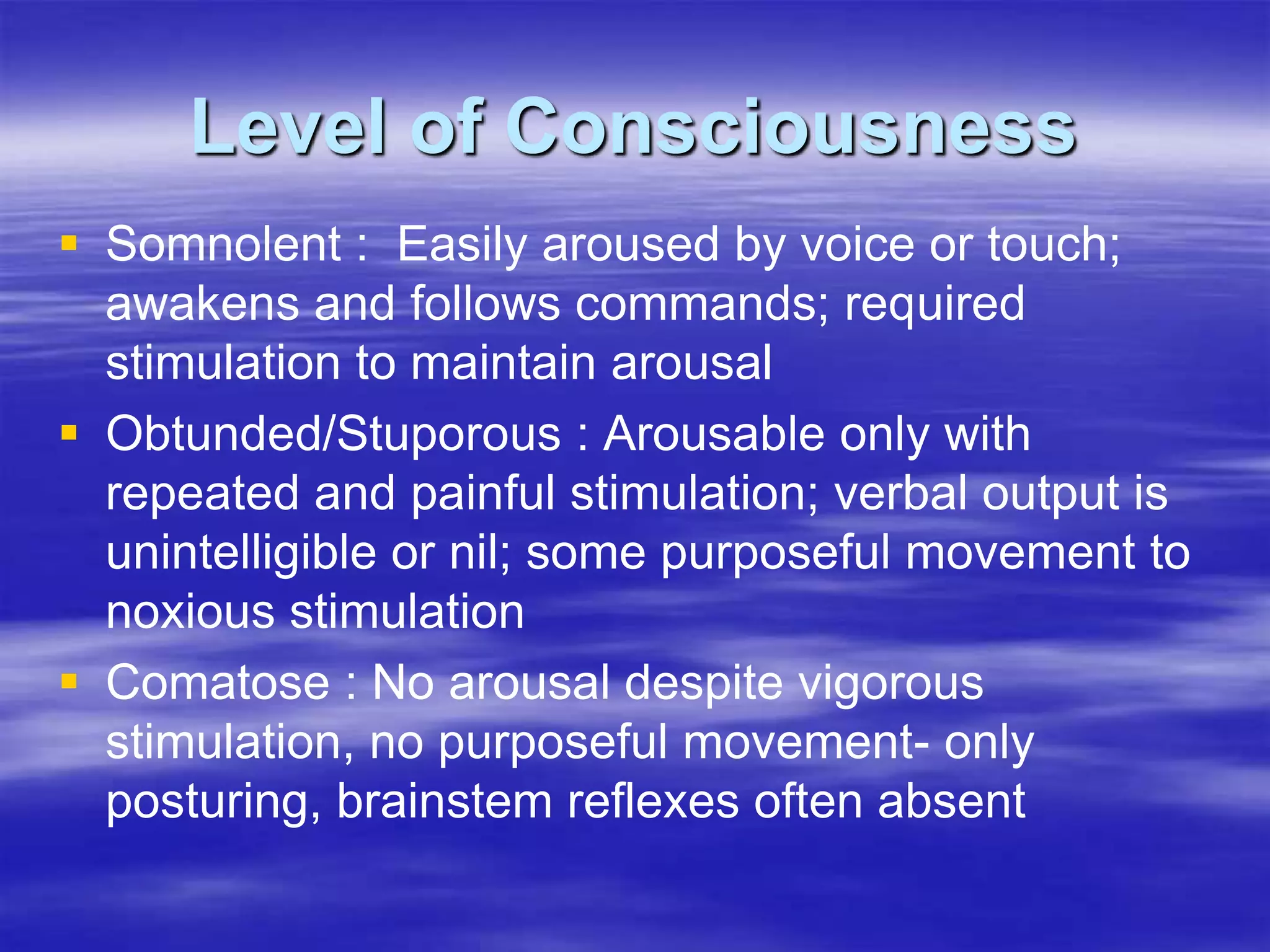 Altered sensorium | PPTX